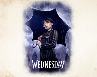 Wednesday Addams Umbrella - Etsy