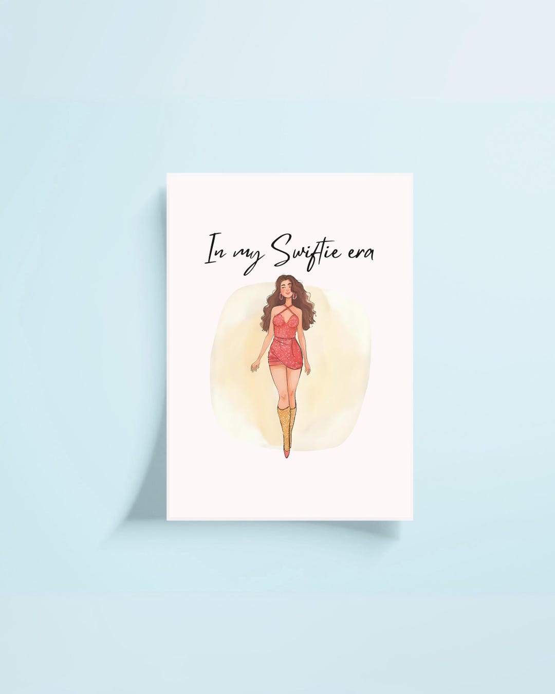 Swiftie Era Printable Wall Art - Watercolor Concert Girl - Etsy