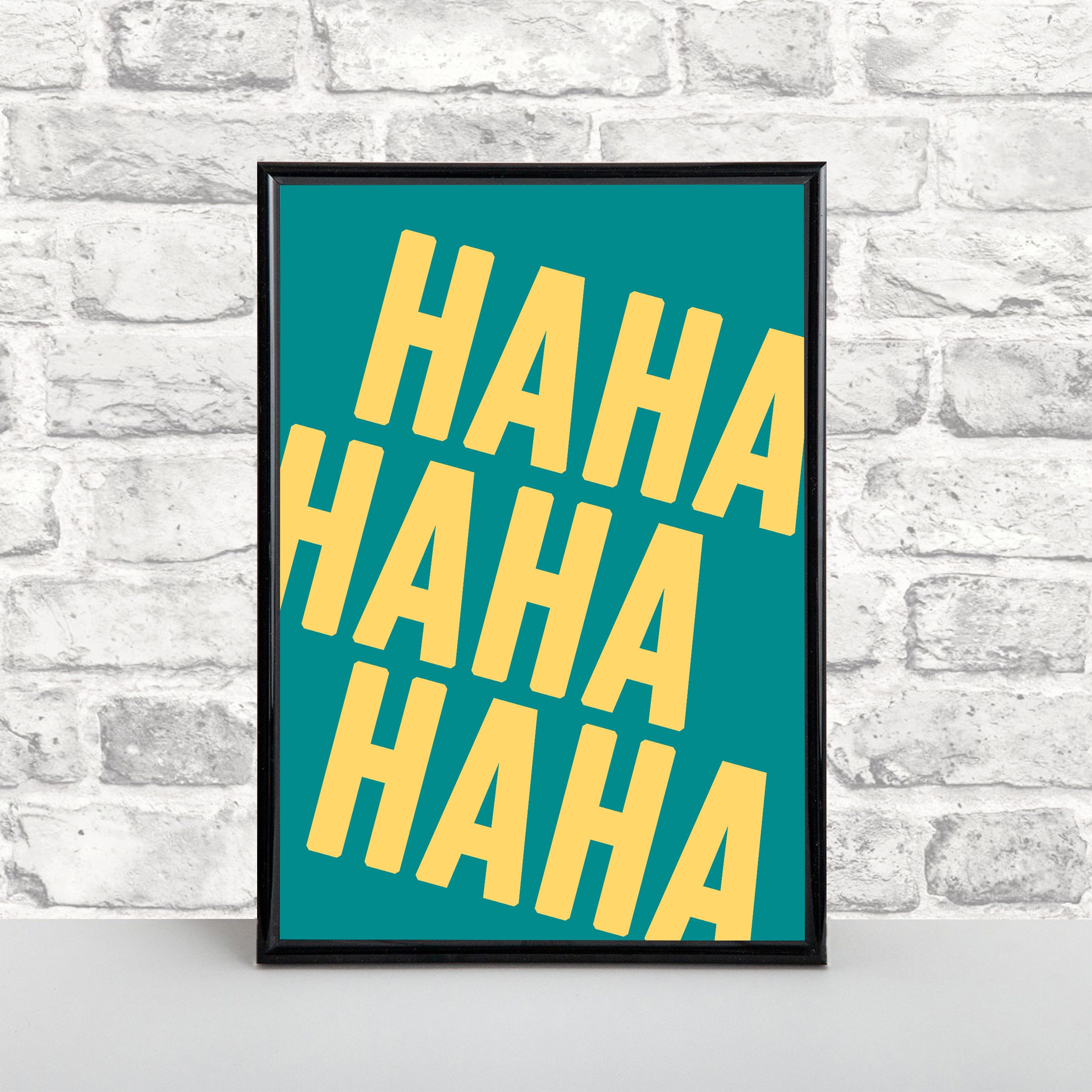 HAHAHAHAHAHA Print Poster Wall Art Home Decor Poster - Etsy