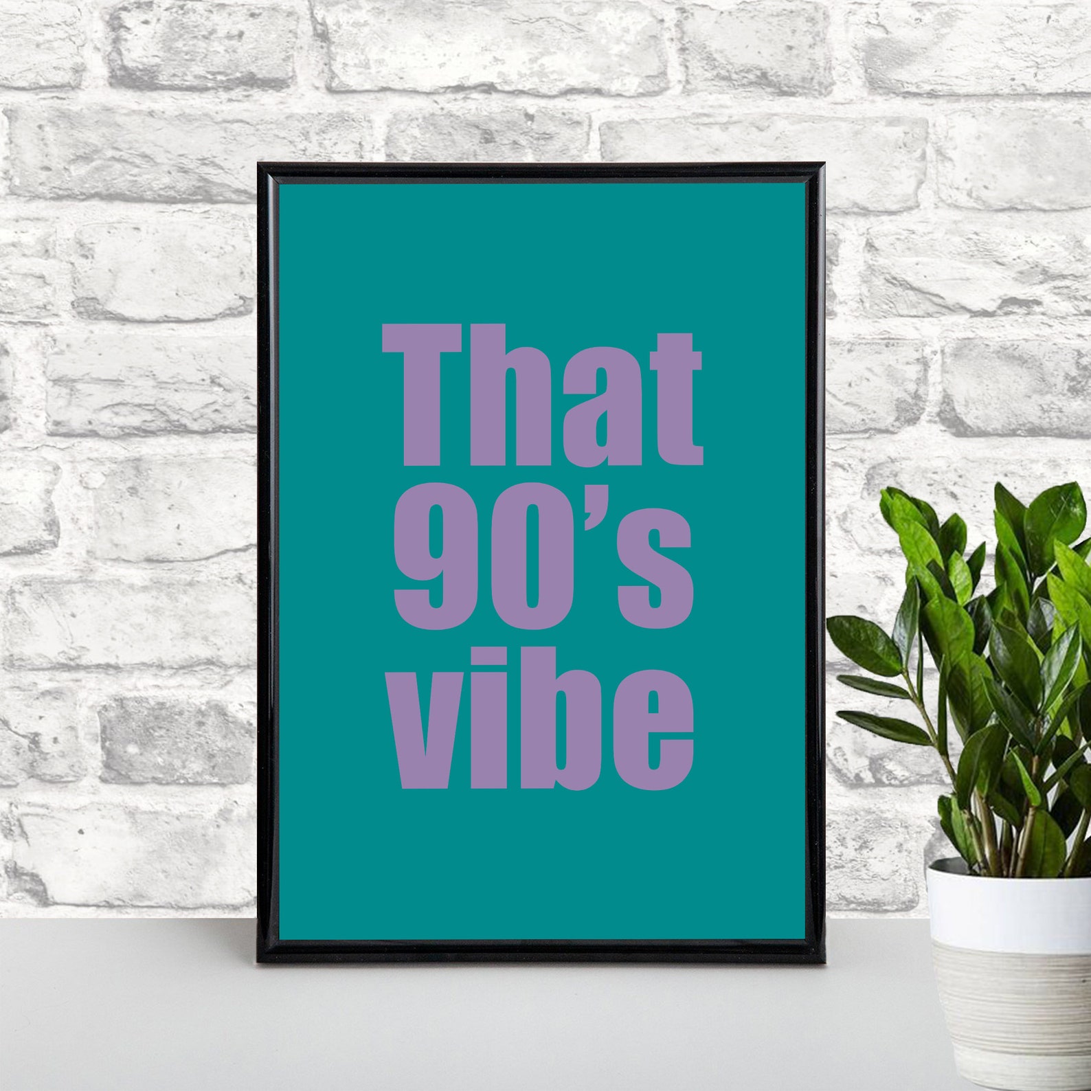 That 90's Vibe Print 90's Print Poster Wall Art - Etsy