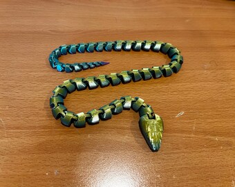 3d Printed Flexible Snake - Etsy