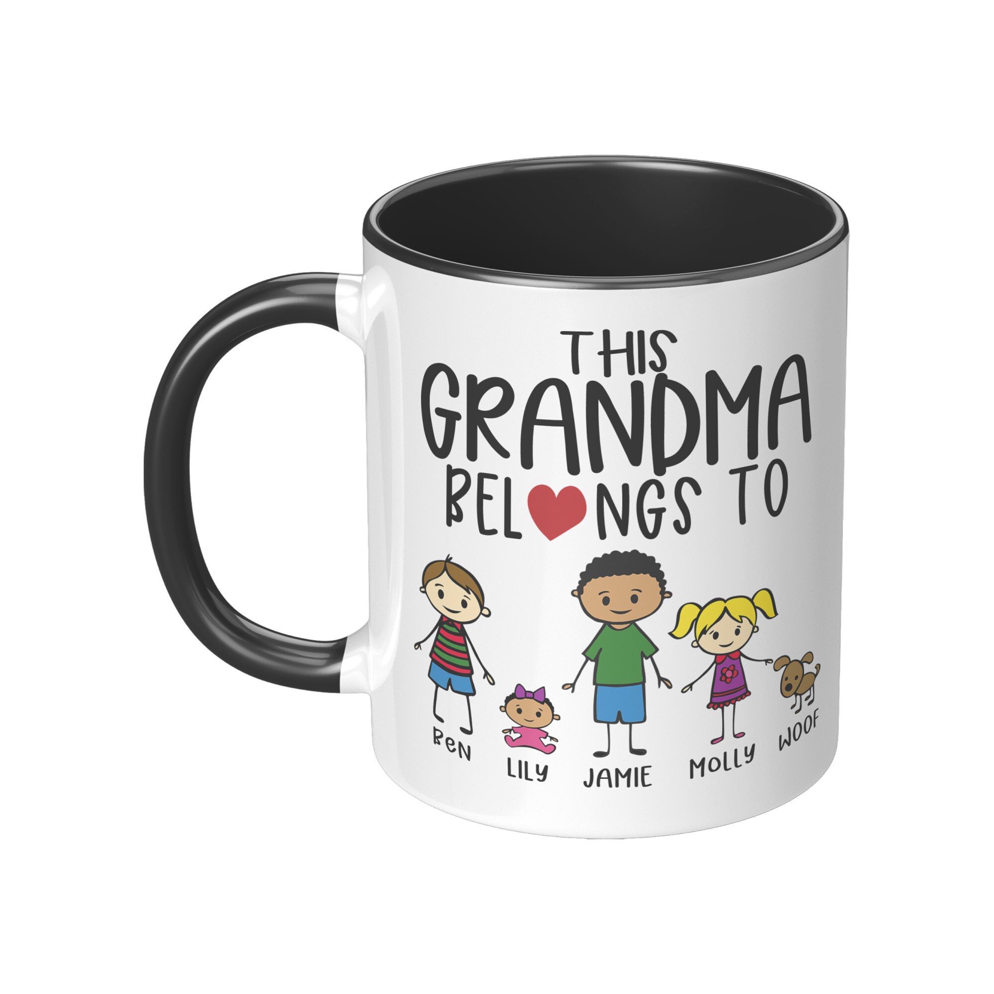 Personalized Grandma Mug This Grandma Belongs To Mug T Etsy