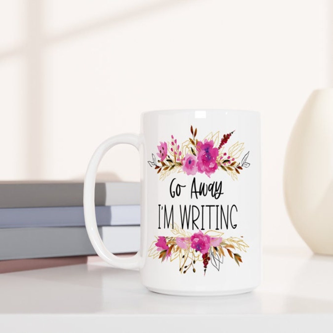 Auteur Gift Go Away I'm Writing Mug Auteur Koffie Mok - Etsy Nederland