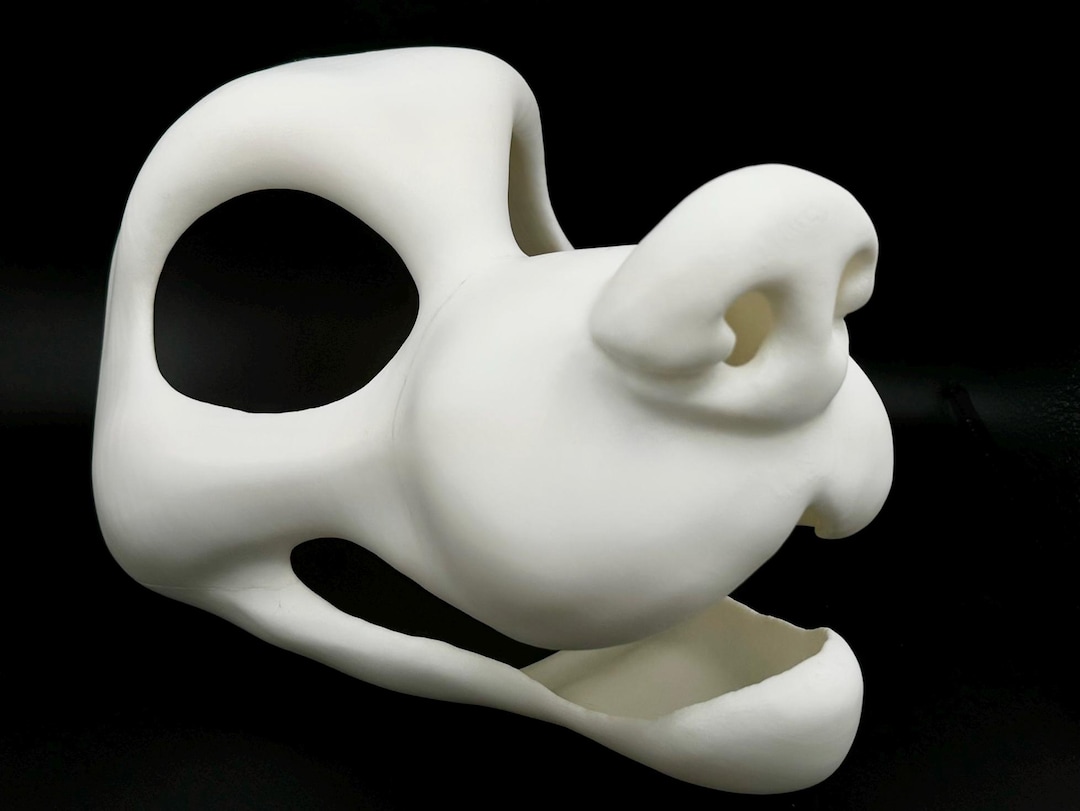 Toony Canine Fursuit Head Base - 3D Printed Large Mascot Size Dog Furry ...