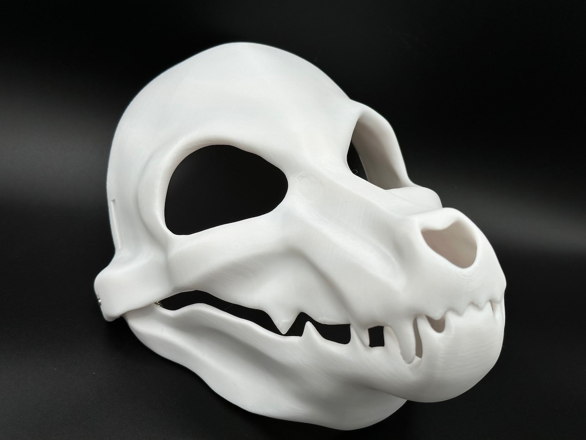 Toony Wolf Skull Mask Movable Moving Hinge Jaw 3D Printed - Etsy