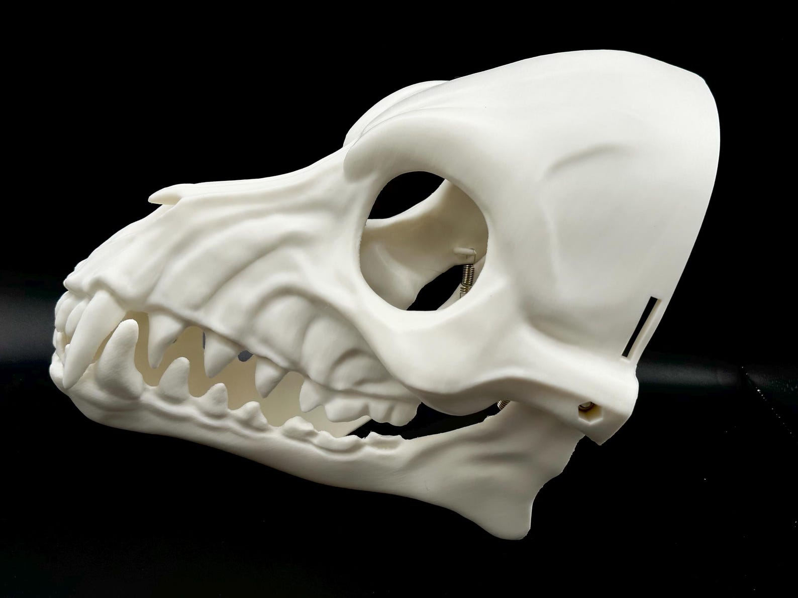 Werewolf Beast Skulldog Bone Mask - Movable Moving Hinge Jaw- 3D ...