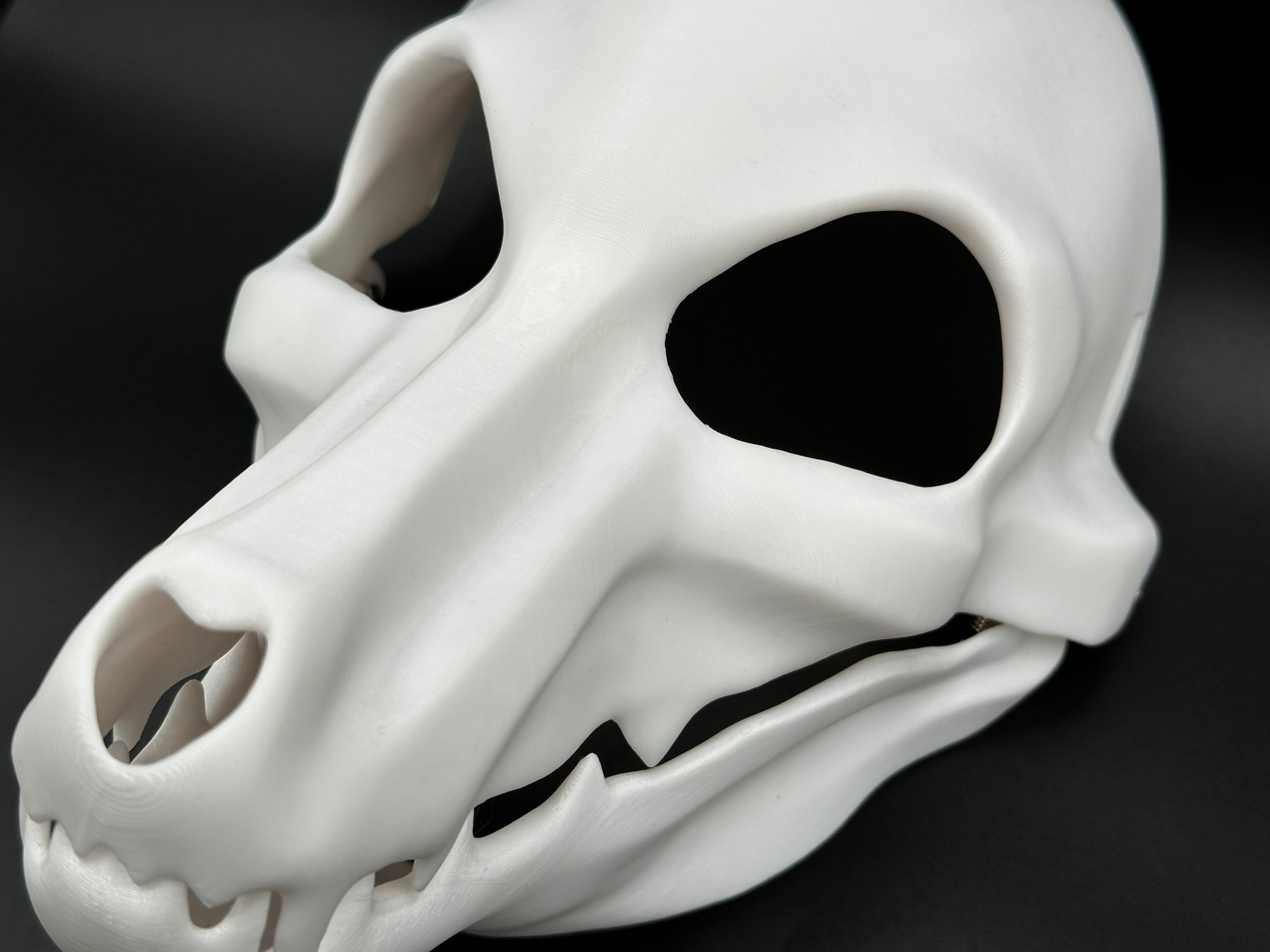 Toony Wolf Skull Mask Movable Moving Hinge Jaw 3D Printed - Etsy