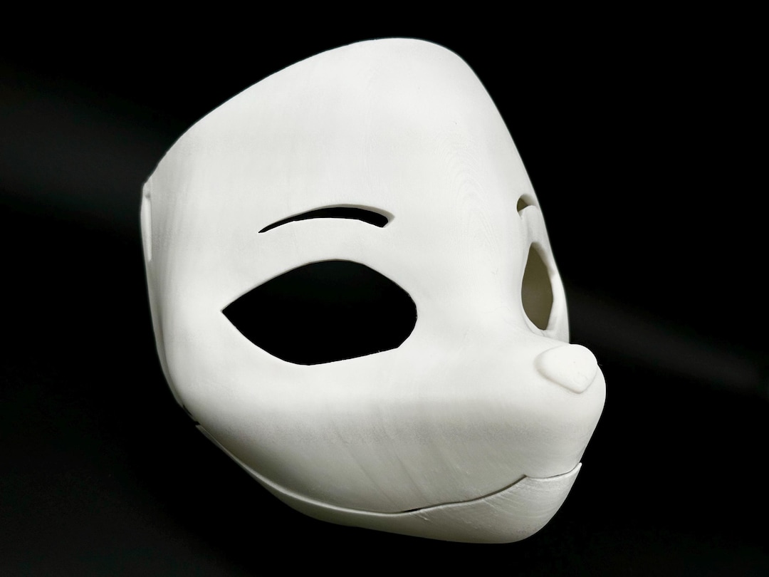 Kigurumi Style Cute Fursuit Head Mask - Movable Moving Hinge Jaw - Fox ...