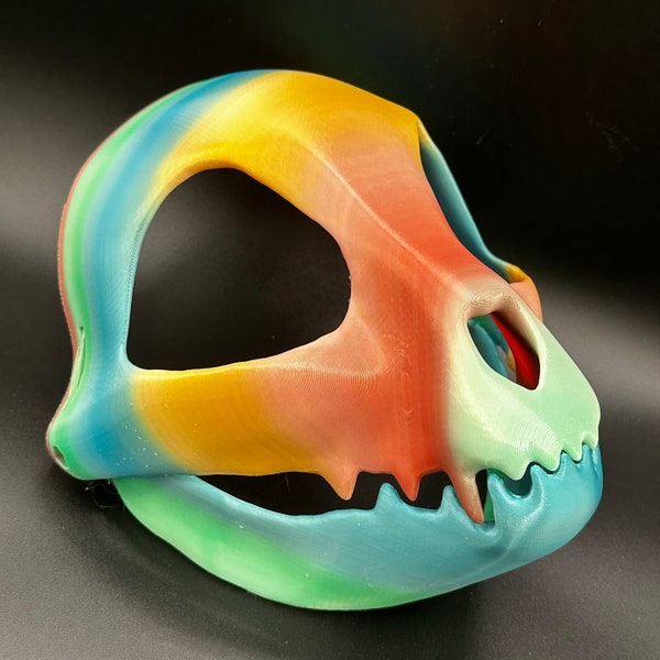Toony Skull Dog Mask - Etsy