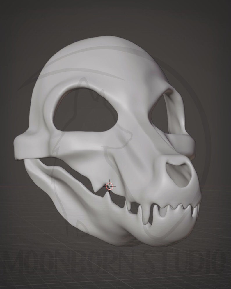 Toony Wolf Skull Mask Movable Moving Hinge Jaw 3D Printed - Etsy
