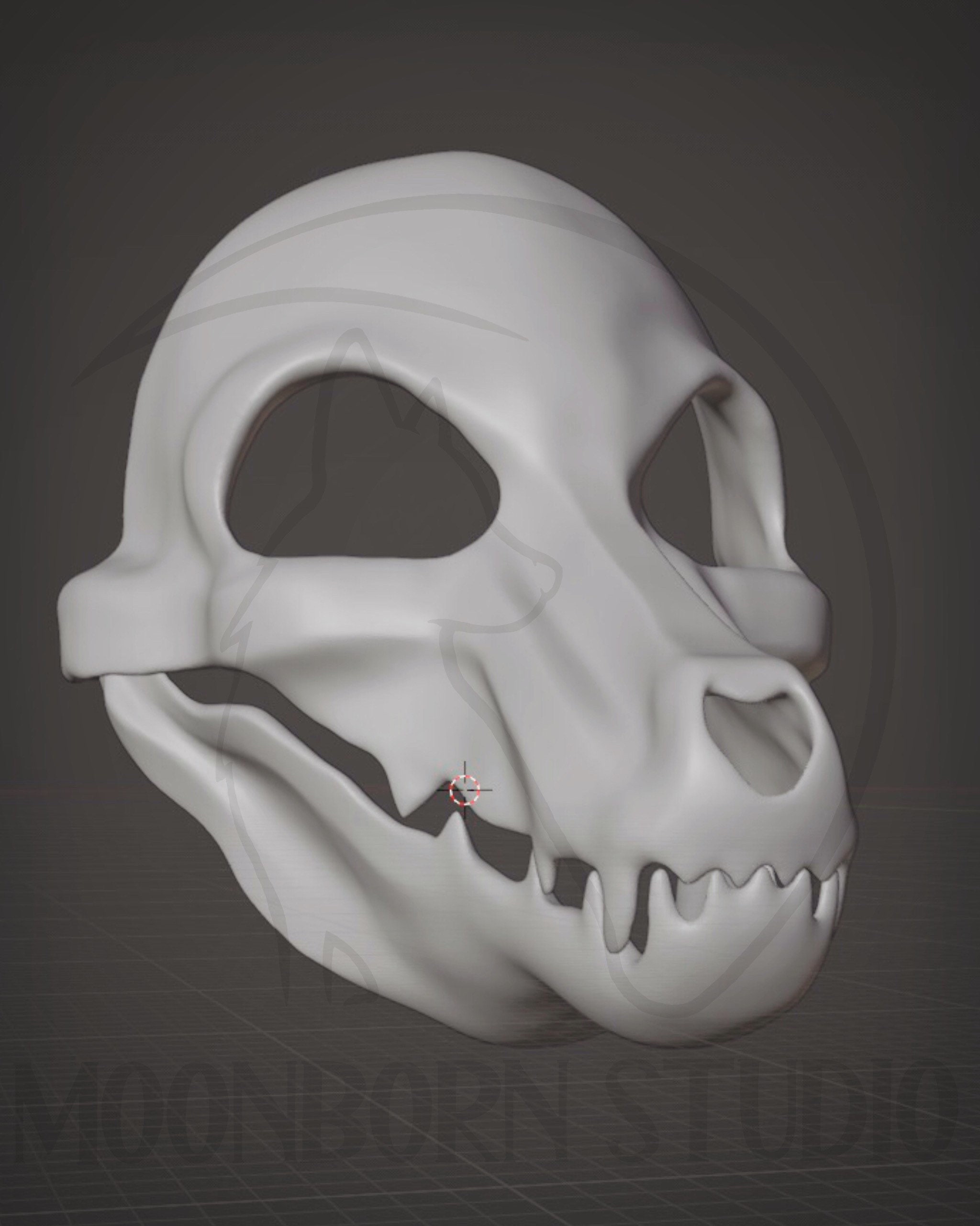 Toony Wolf Skull Mask Movable Moving Hinge Jaw 3D Printed - Etsy
