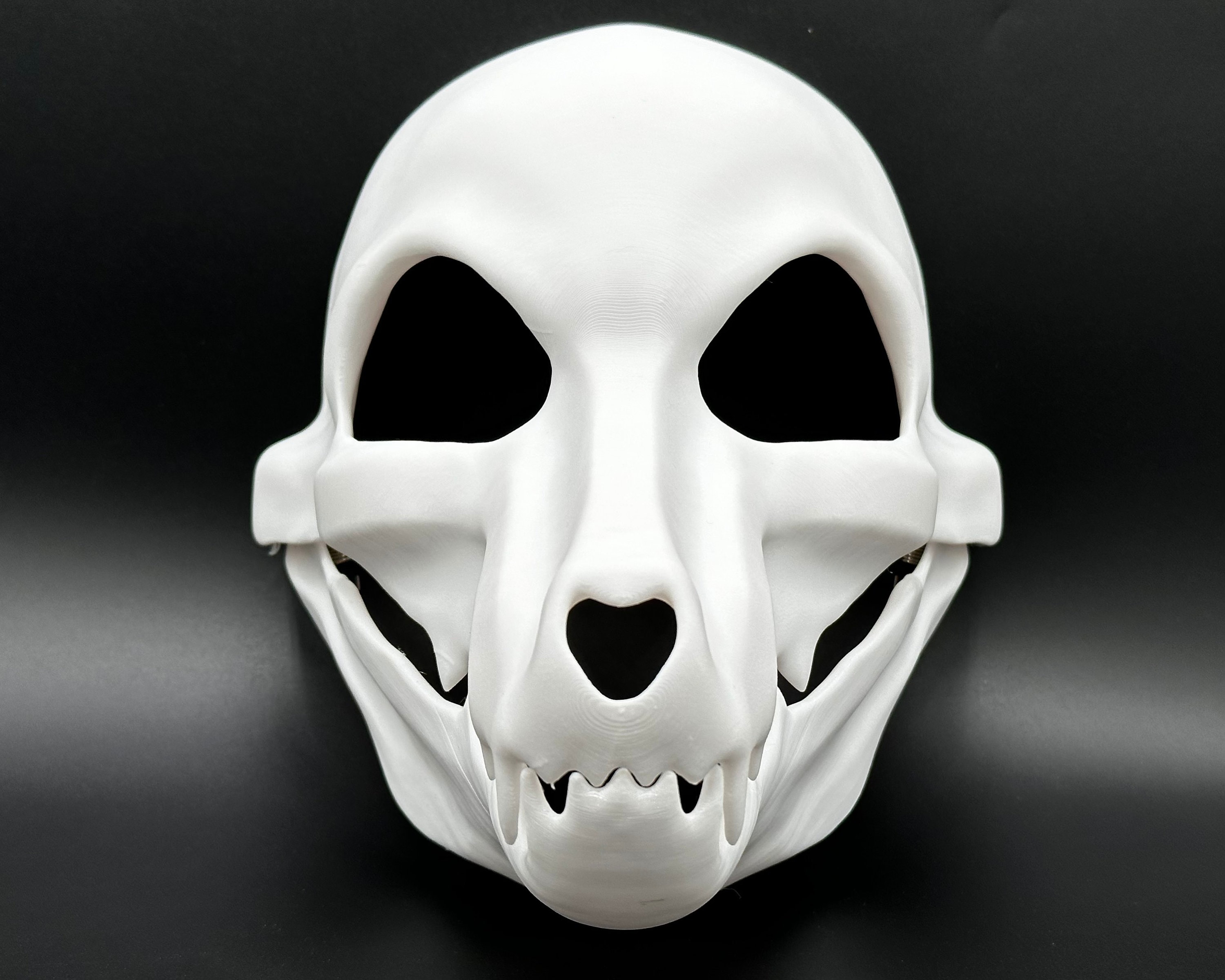 Toony Wolf Skull Mask - Movable Moving Hinge Jaw- 3D Printed Skulldog ...