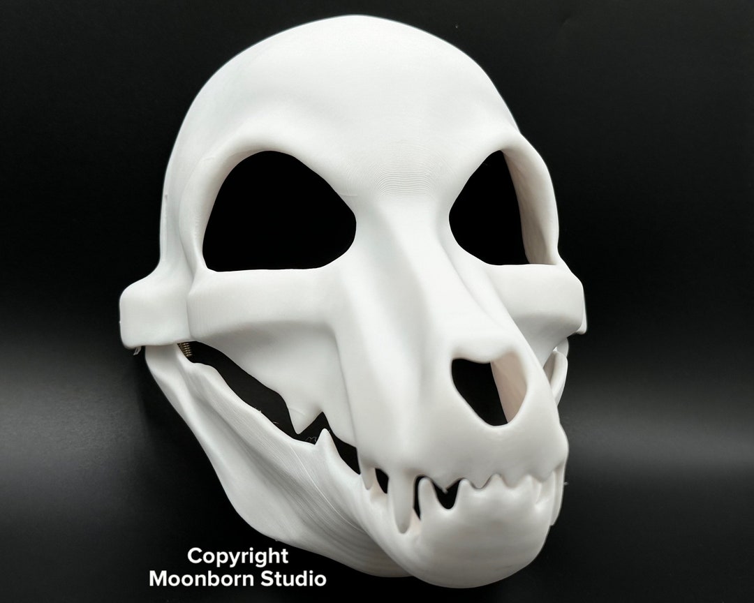 Toony Wolf Skull Mask Movable Moving Hinge Jaw 3D Printed - Etsy