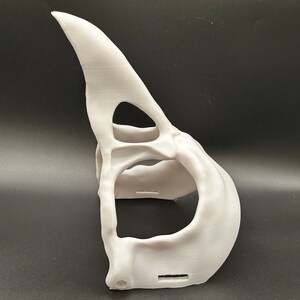 Raven Bird Skull Corvus Bone Skull Mask - Movable Moving Hinge Jaw- 3D ...