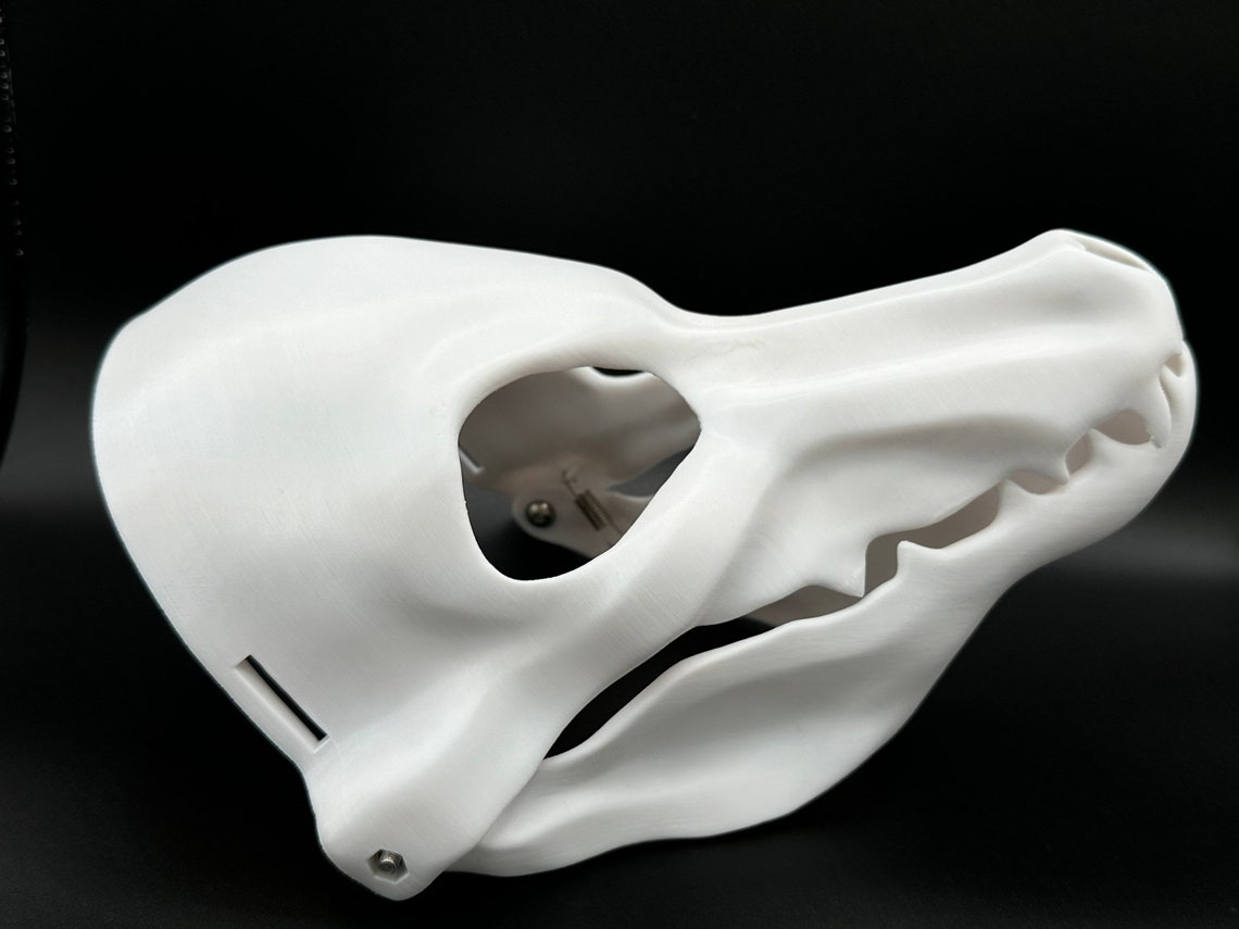 Toony Wolf Skull Mask Movable Moving Hinge Jaw 3D Printed - Etsy