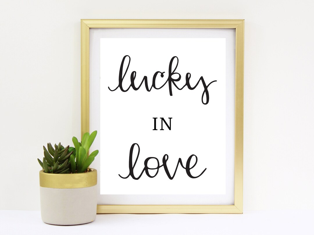 Lucky in Love Sign St. Patrick's Day Luck Lucky March Holiday Seasonal ...