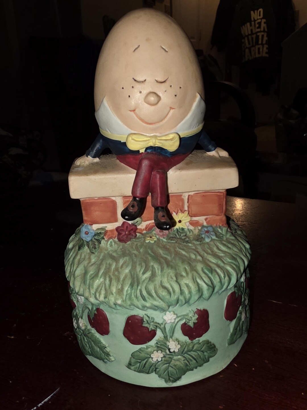 Vintage Brenda Thomas Once Upon A Rhyme Humpty Dumpty Music Box ...
