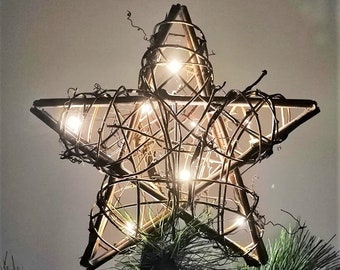 Rustic Christmas Tree Topper - Etsy