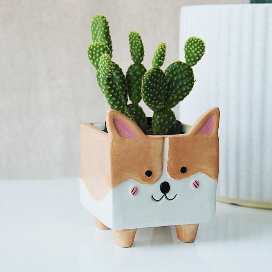 Welsh Corgi Planter Dog Planter Siberian Husky Planter - Etsy