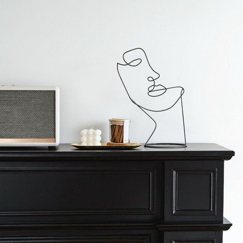 Lady Head Frame Home Accents Decor Woman Face Frame Vase One - Etsy