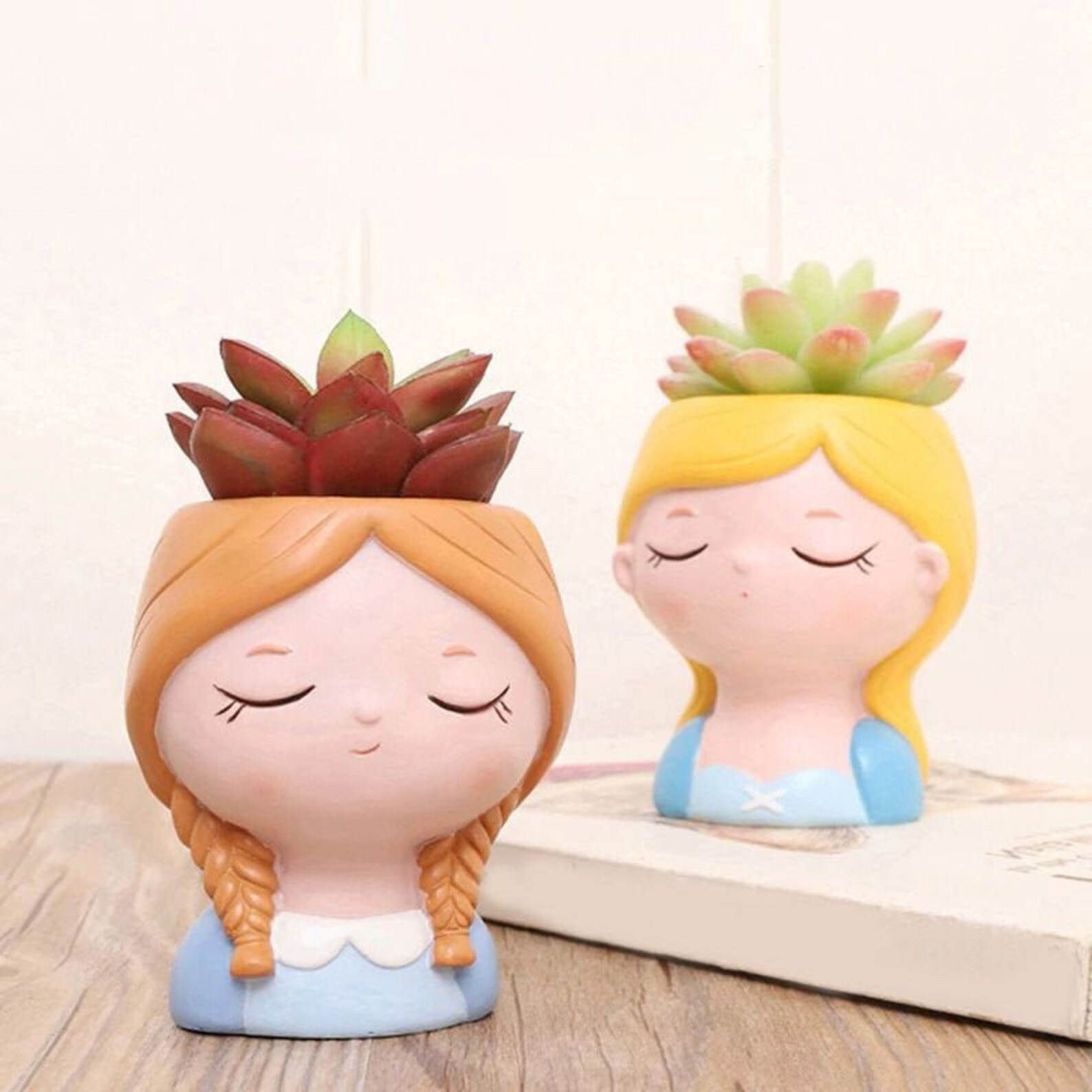 Princess Succulent Planter Anna Frozen Princess Planter | Etsy