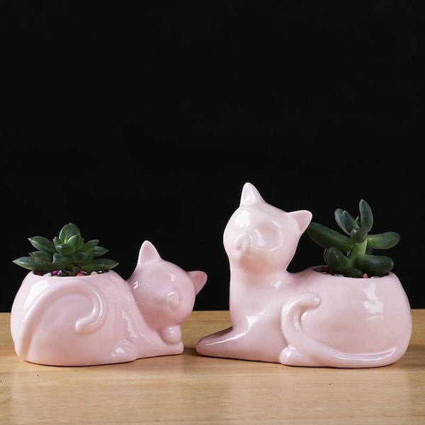 Cat Planter - Etsy