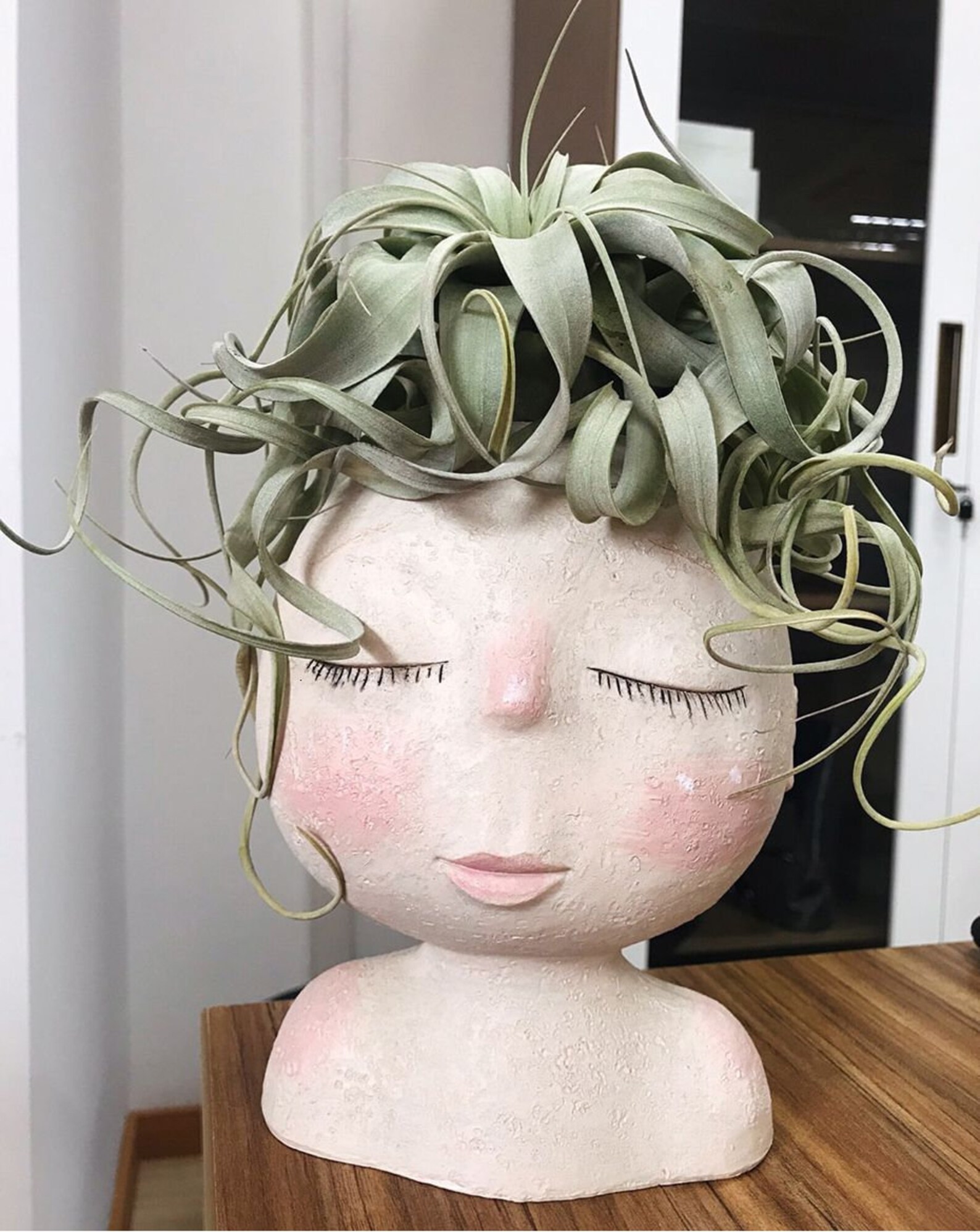 Girl Head Planter Face Planter Indoor Cache Pot De Fleur - Etsy UK