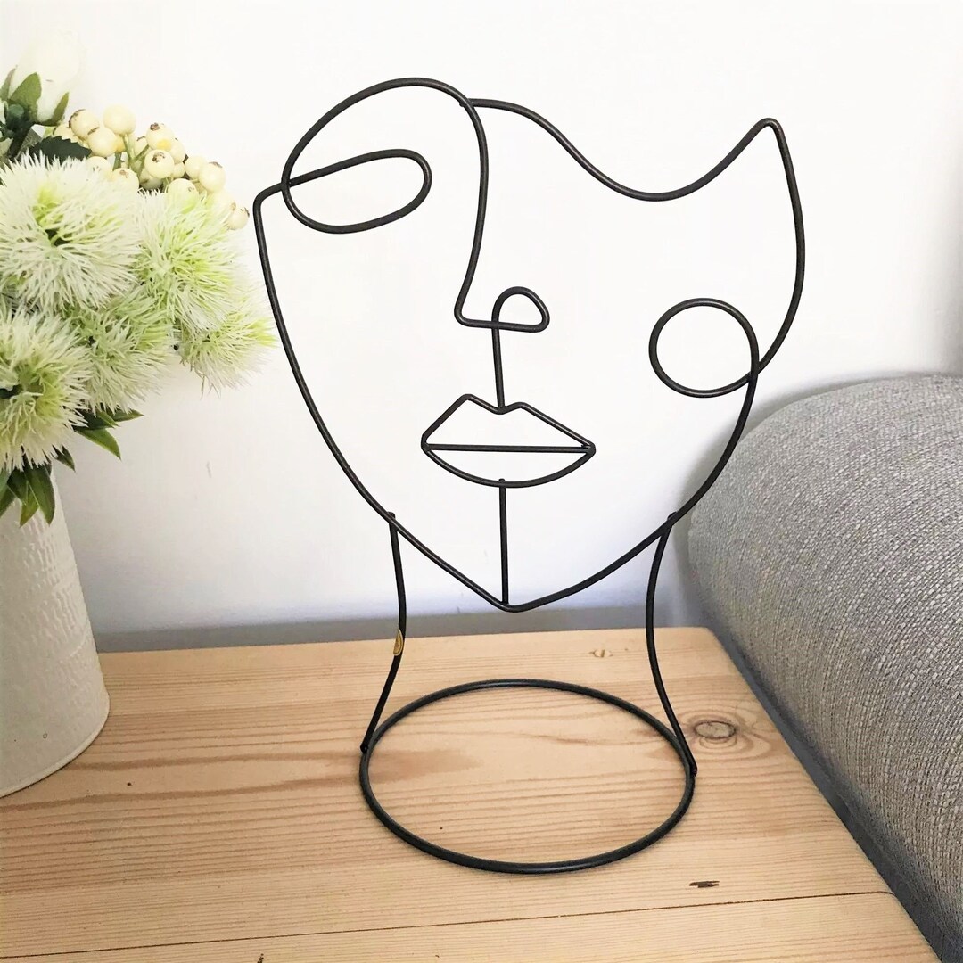 Lady Head Frame Home Accents Decor Woman Face Frame Vase One - Etsy