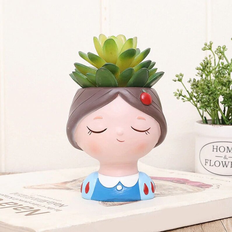 Princess Succulent Planter Anna Frozen Princess Planter | Etsy