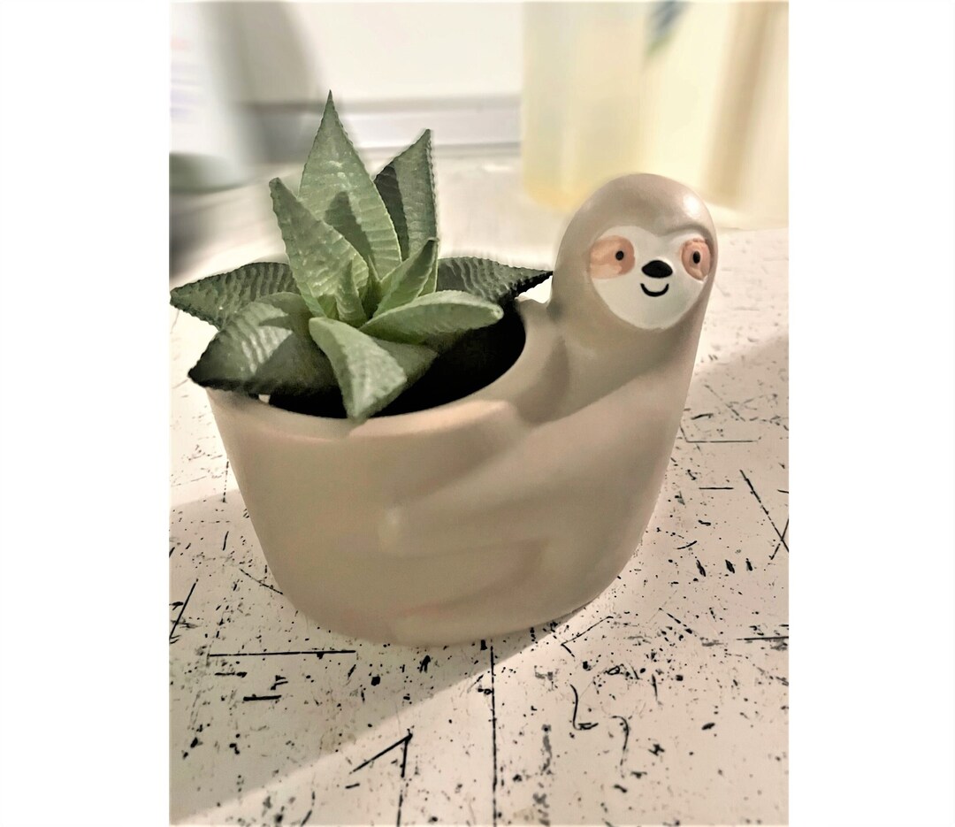Sloth Ceramic Plant Pot Ceramic Succulent Planter Llama - Etsy
