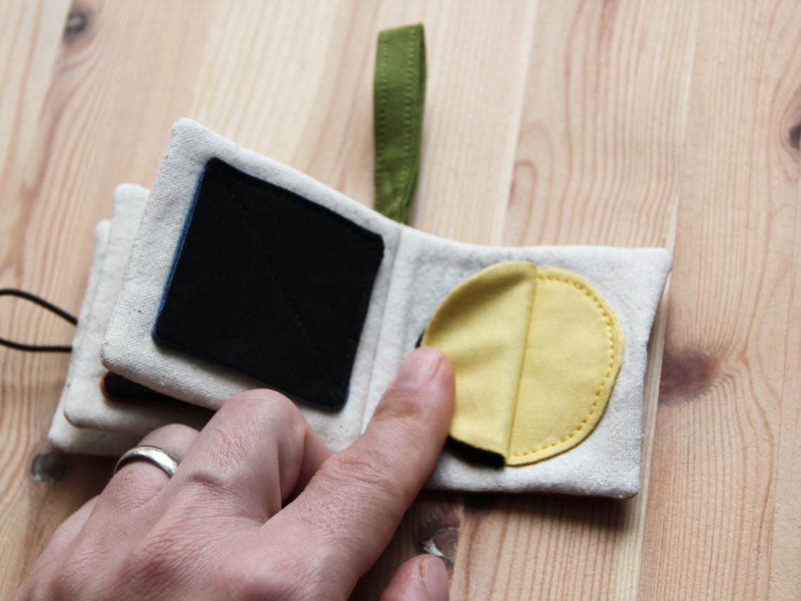 Mini Fabric Book Baby First Book Cloth Book of Shapes and - Etsy