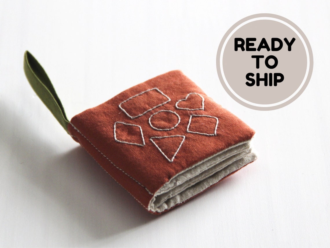 Mini Fabric Book Baby First Book Cloth Book of Shapes and - Etsy