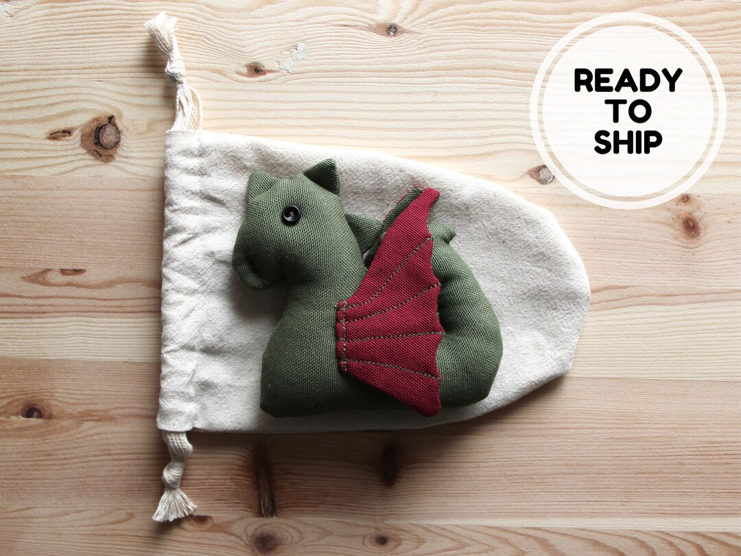 Fabric Green Dragon Figure, Stuffed Dragon, Toy for Kids, Gift for Kids ...