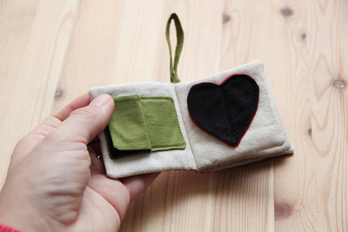 Mini Fabric Book Baby First Book Cloth Book of Shapes and - Etsy
