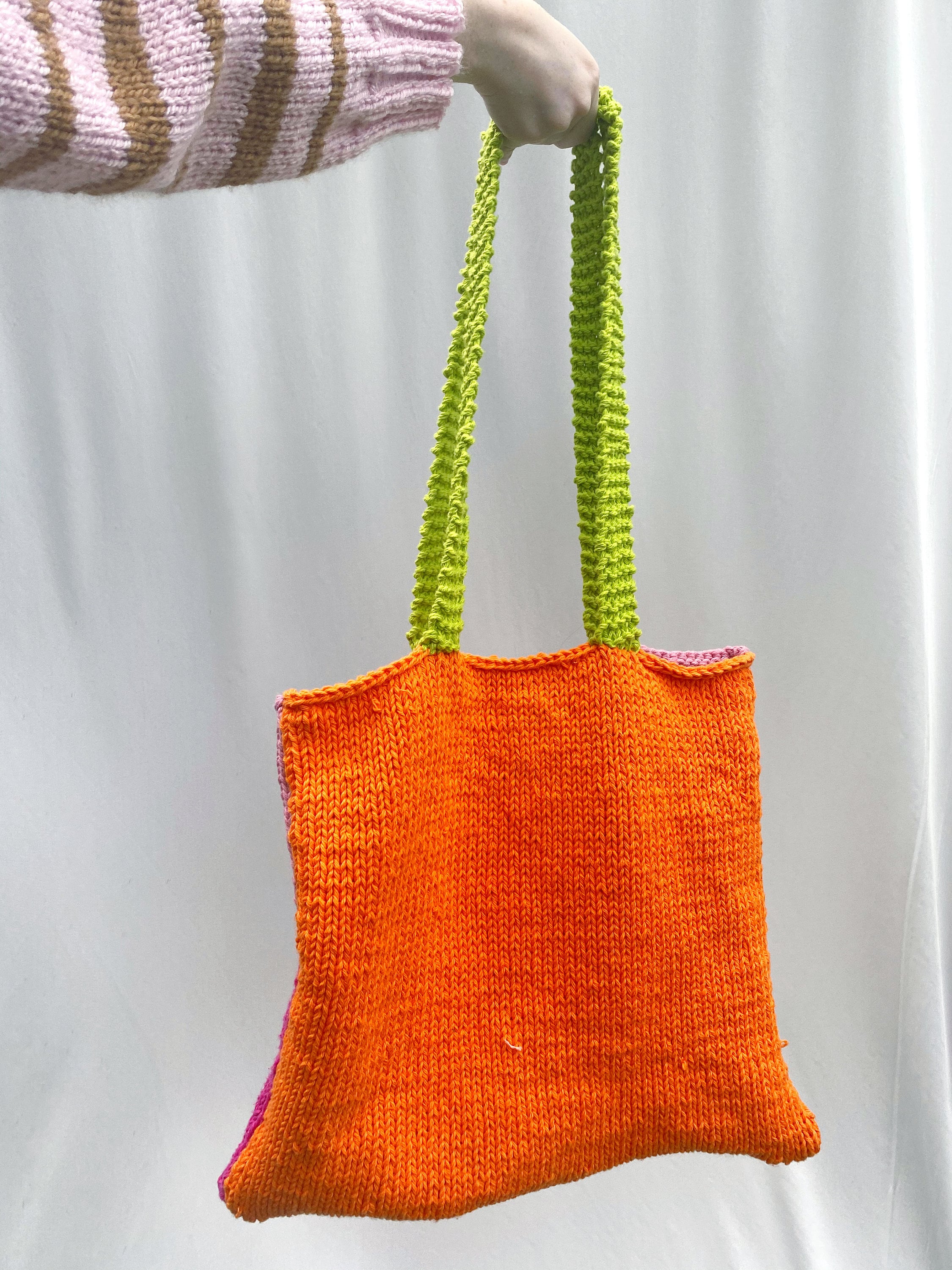 KNIT TOTE BAG Beginner Knitting Pattern - Etsy