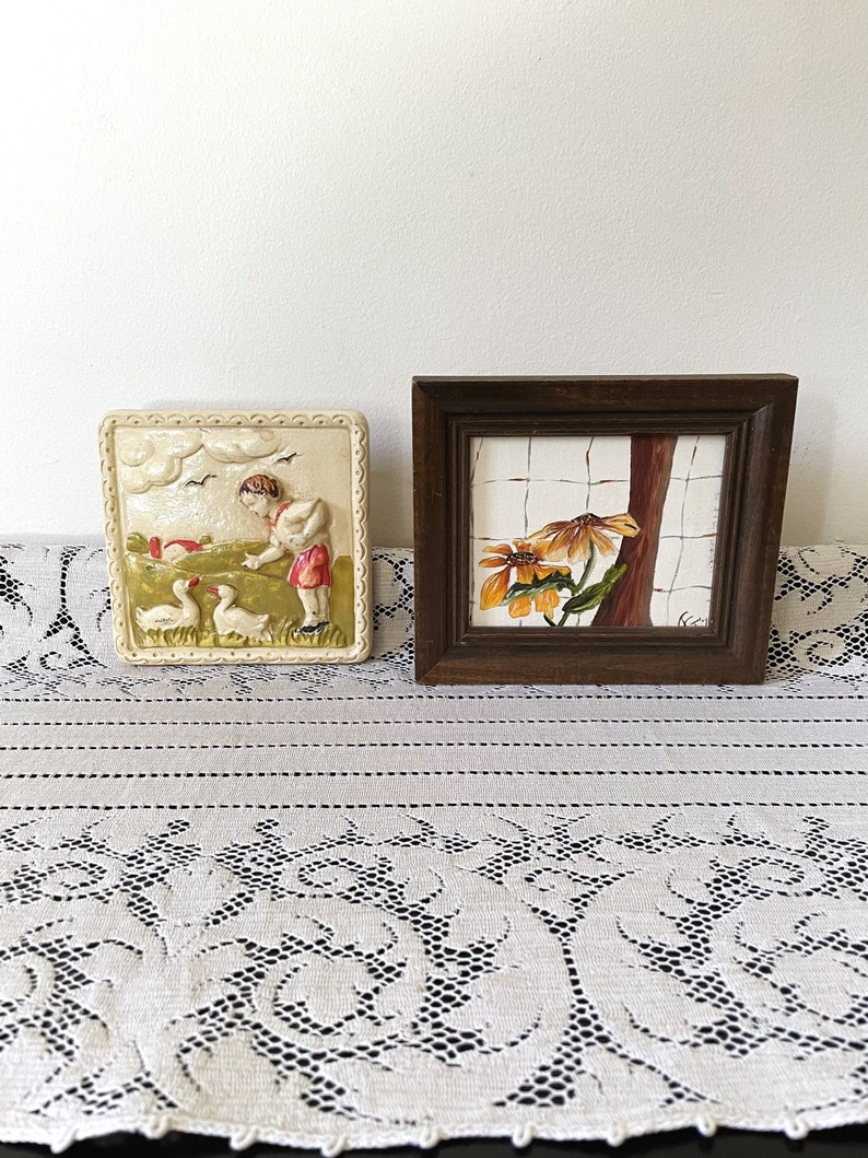 Vintage Wall Art, Vintage Wall Decor, Wooden Wall Hangings, Vintage ...