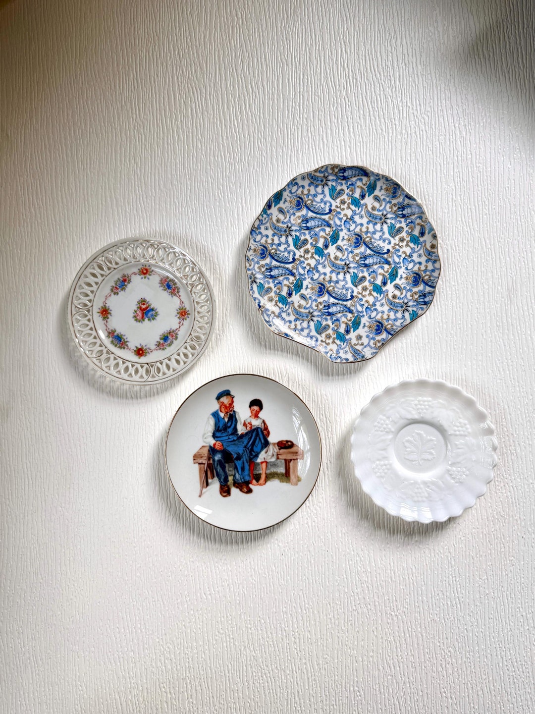 Cottagecore Plate Wall, Styled Collage Wall, Farmhouse Plate Collection ...