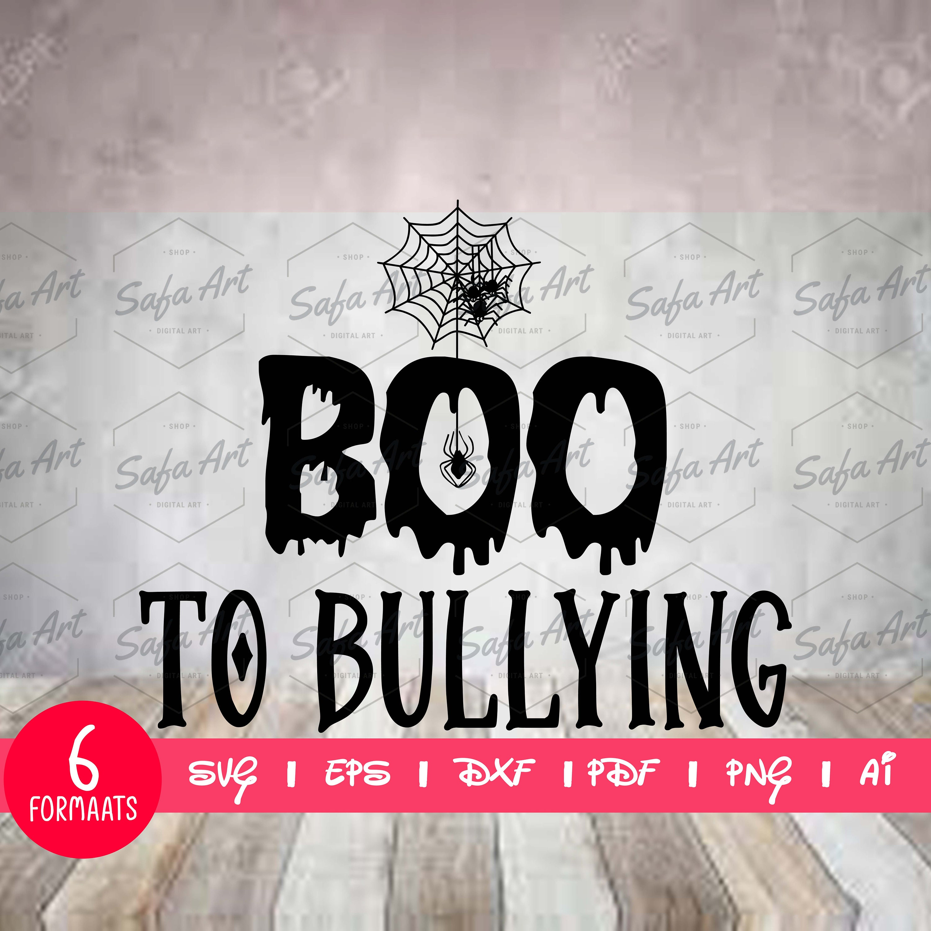 Boo to Bullying SVG PNG Anti Bullying Awareness Unity Day - Etsy