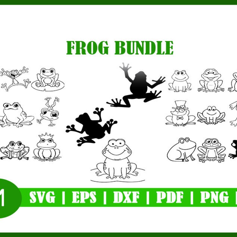 Frog Svg - Etsy