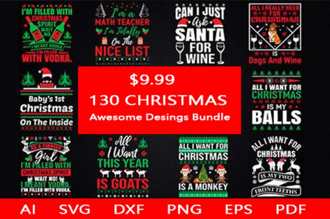Christmas Designs Extended Bundle - Digital Product (instant Download ...