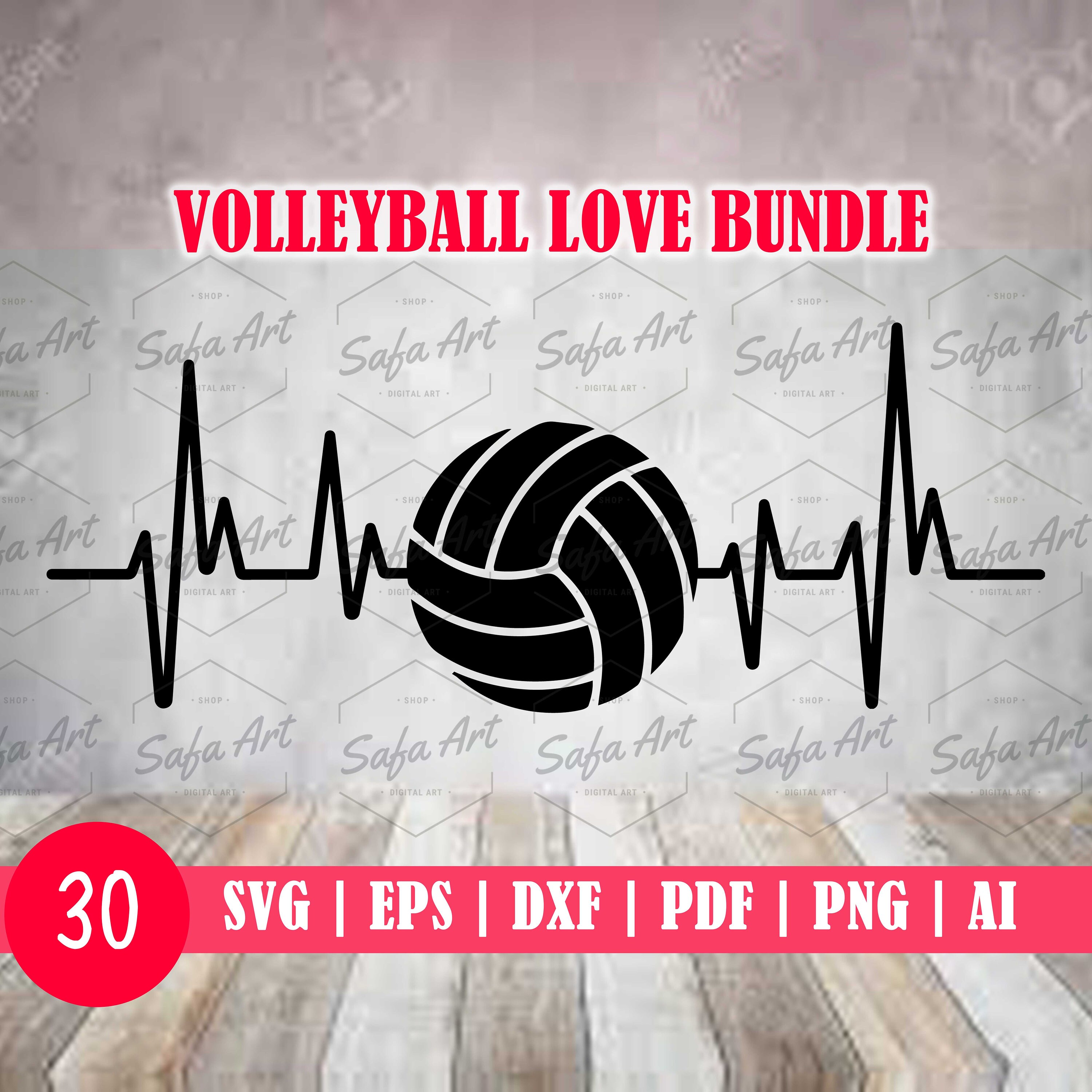 Volleyball Love SVG Bundle SVG Files for Cricut Silhouette - Etsy