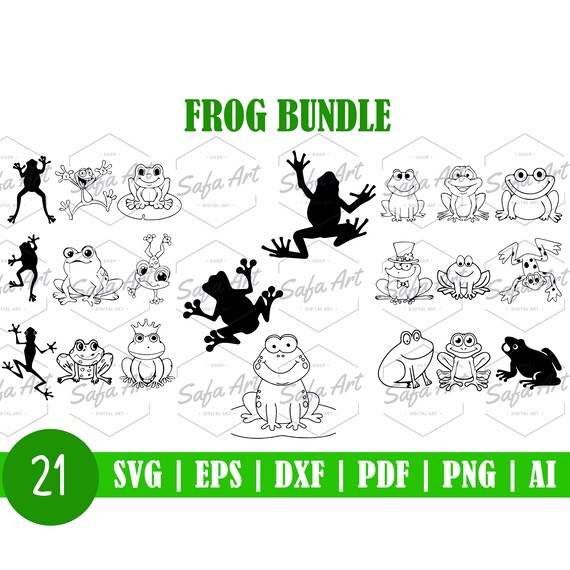 Frog SVG Bundle Animal SVG Bundle SVG Files For Cricut | Etsy