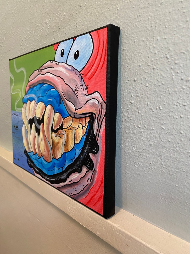 Prehistoric Caveman Patrick Star/Patar Grinning SB129 | Etsy