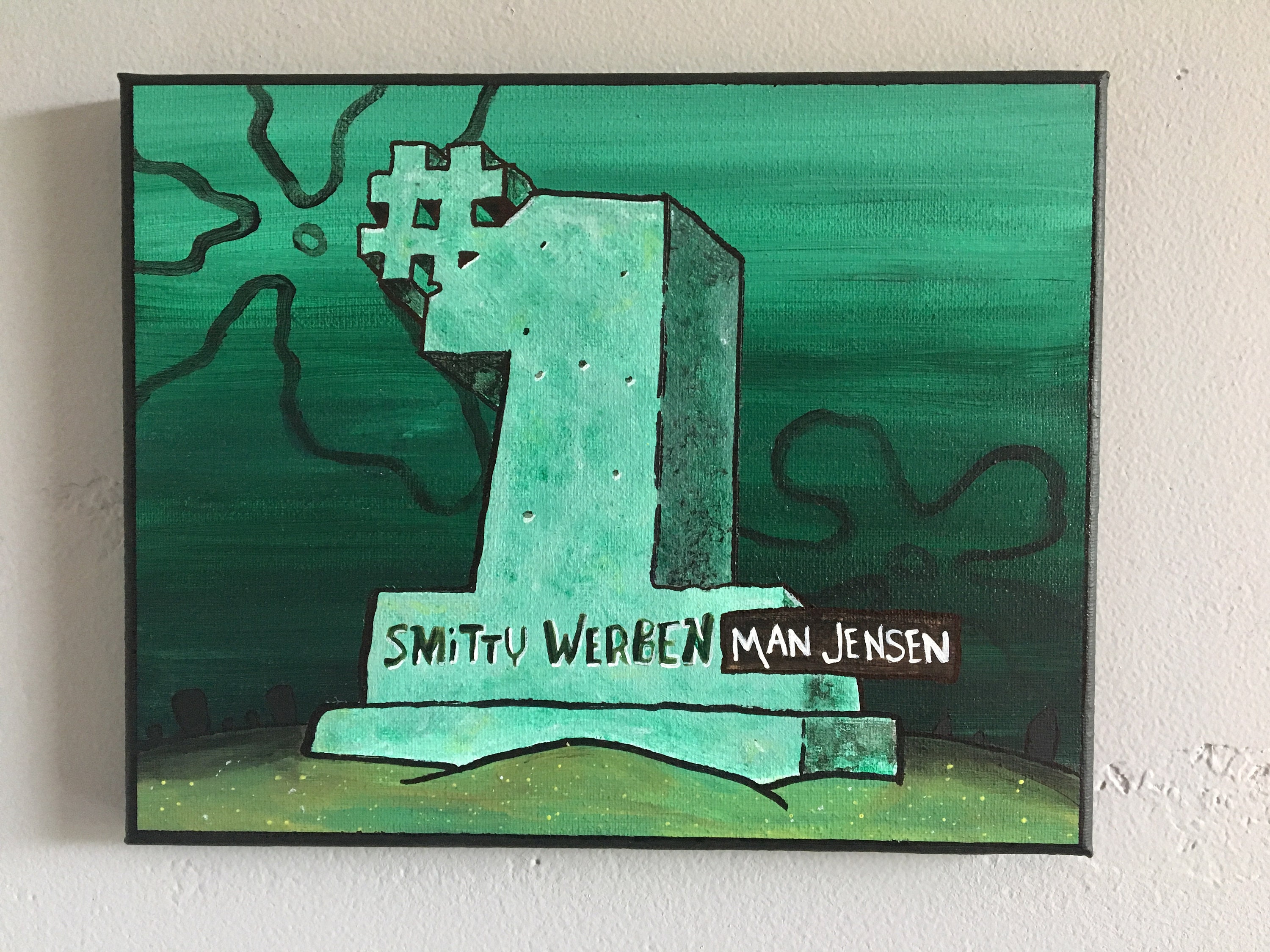 Number One Grave Smitty WerbenJagerManJensen: Spongebob | Etsy