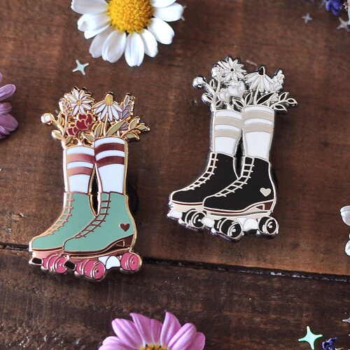 Cream Enamel Pin - Etsy