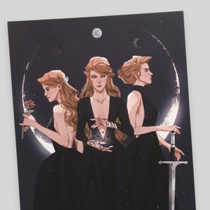 Archeron Sisters ACOTAR Silver Foil A5 Print - Etsy