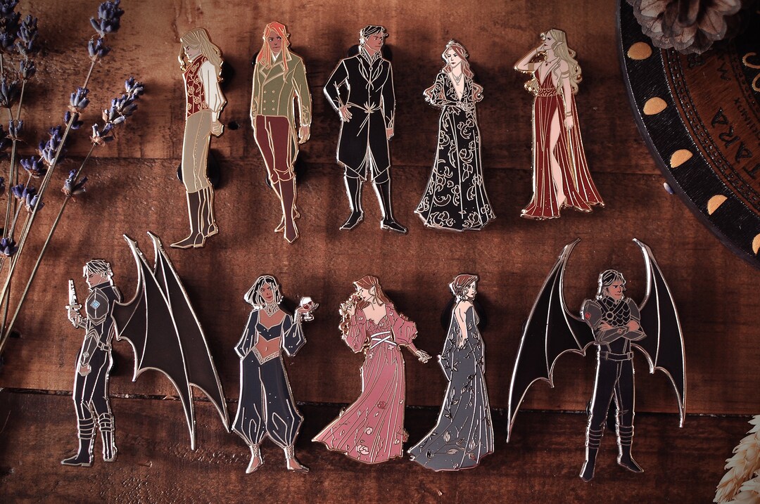 A Court of Thorns and Roses Enamel Pin Collection - Etsy