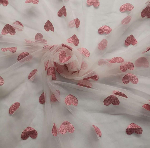 Bingbinghearts Gauze Fabric Soft Heart-shaped Mesh Fabric - Etsy