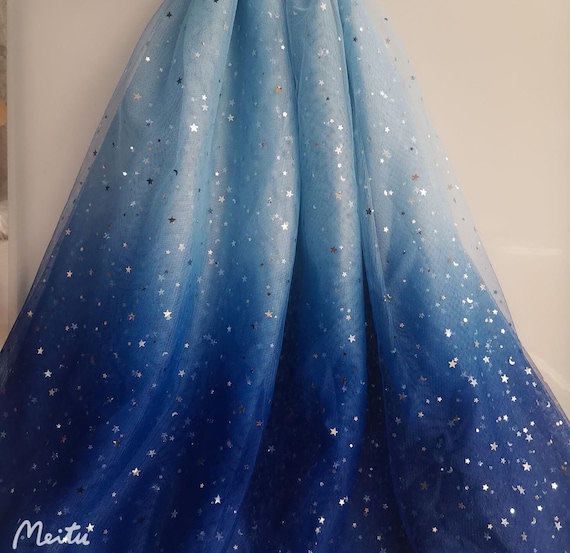 Bingbing Gradient Star Moon Lace Fabric Soft Star Moon Lace - Etsy