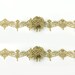 2yard Gold-trimmed Trim, Metallic Lace Trim, Dress Side - Etsy